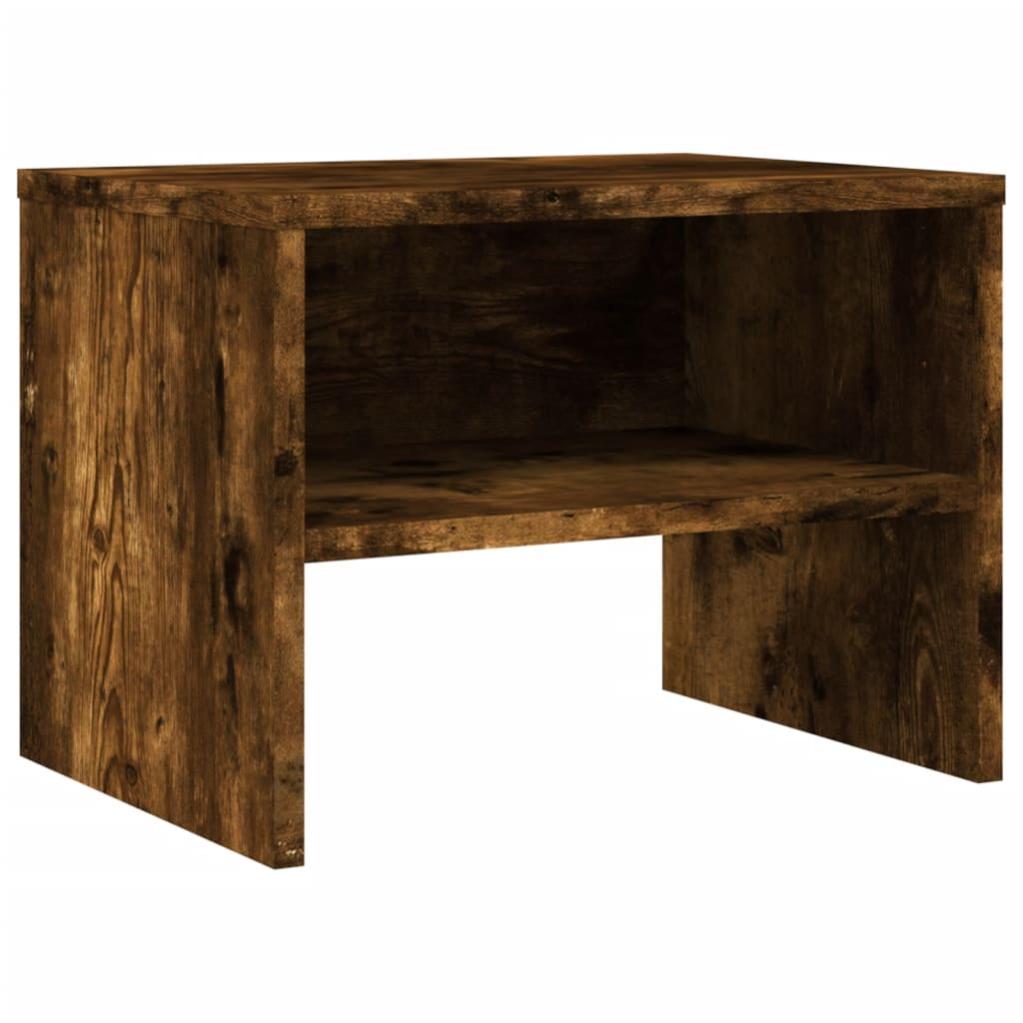 Table de chevet Chêne fumé 40x30x30 Bois d'ingénierie | Leroy Merlin