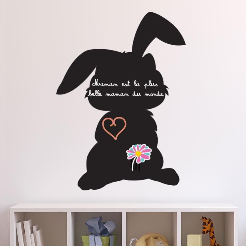 Sticker ardoise tableau noir - stickers muraux adhésif effaçable ...