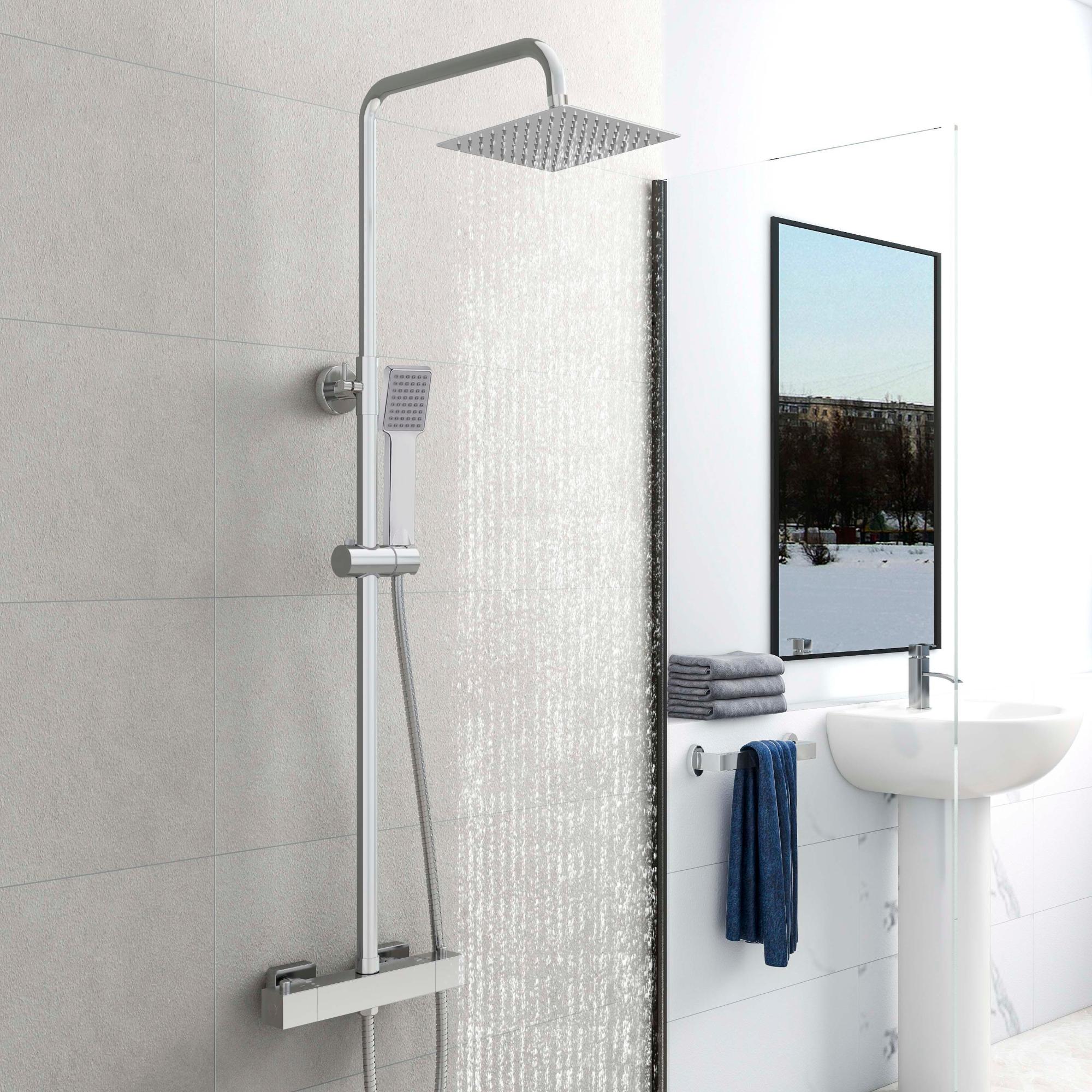 OCEAN Colonne de douche thermostatique de salle de bain, colonne de ...