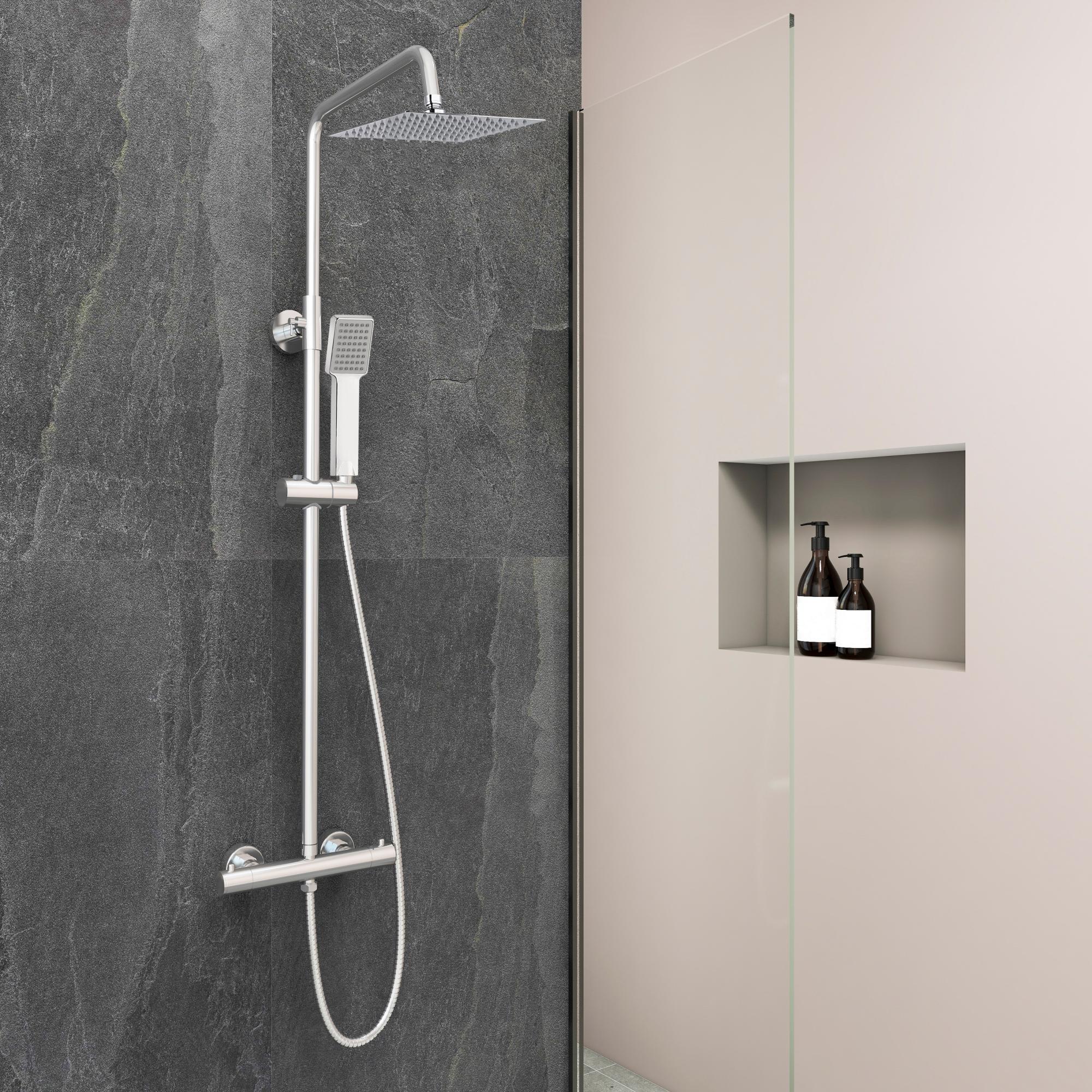 OCEAN Colonne de douche thermostatique, système de douche réglable en ...