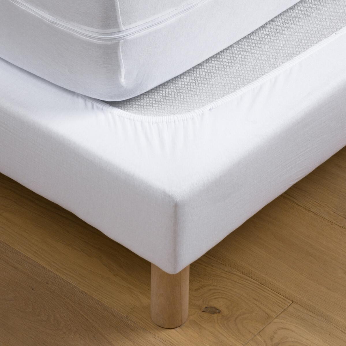 Bande cache-sommier en jersey antiacarien - Blanc - 80 x 190 cm | Leroy ...