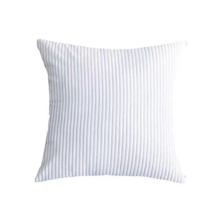 Housse de coussin en velours côtelé, housse de coussin simple et ...