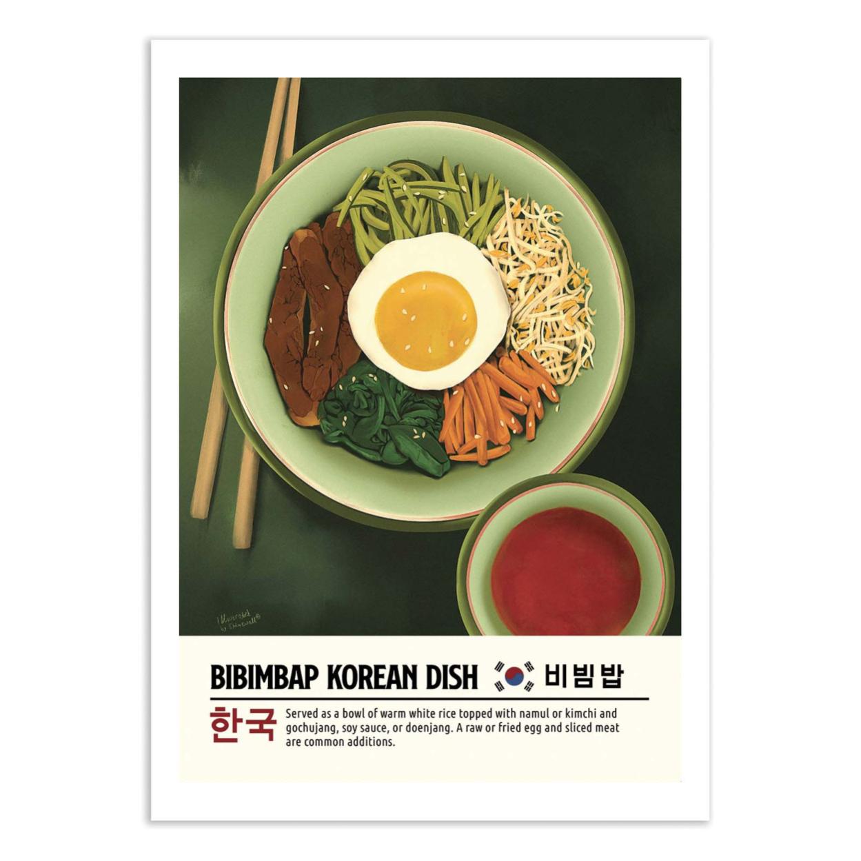 Affiche d’art 50 x 70 cm - Bibimbap - Dionisis Gemos | Leroy Merlin