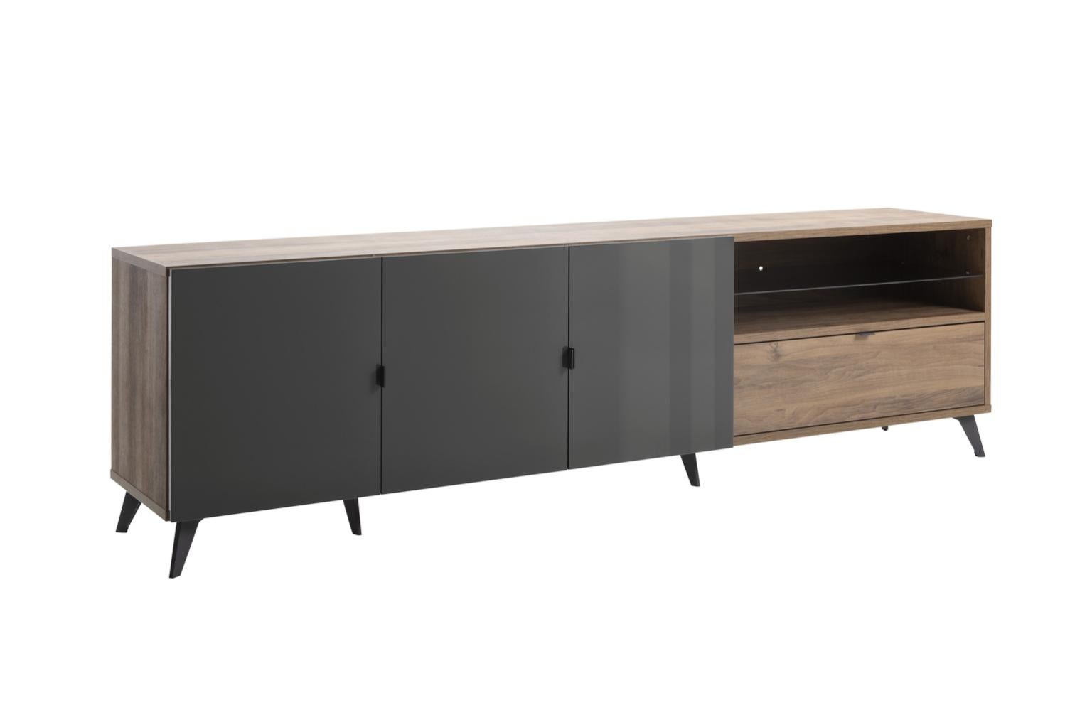 COMPOSAD | Mobile porta TV della Linea INFINITO con 3 Ante 1 Cassetto 1 Vano, (LxAxP) 225.5x64 ...