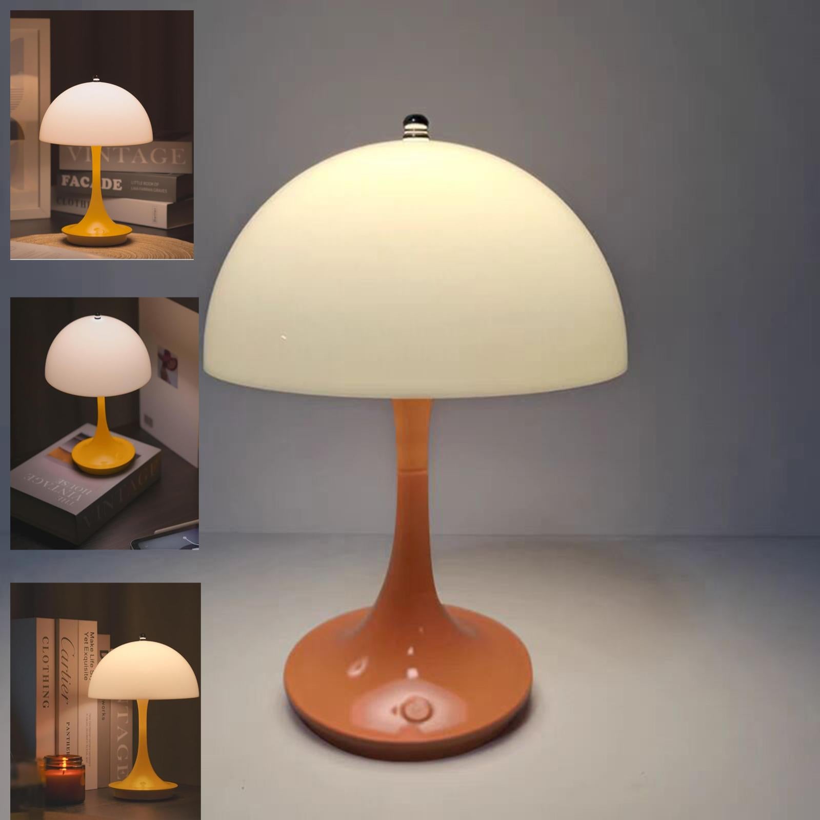 Lampe de bureau rétro champignon, 3 niveaux à intensité variable, lampe ...