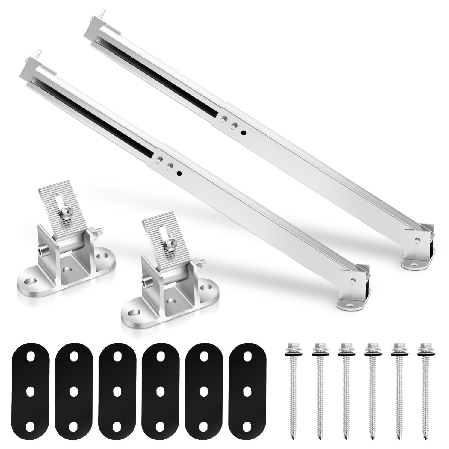 Staffa per pannello solare, 2 paia di staffe per moduli solari Staffe ...