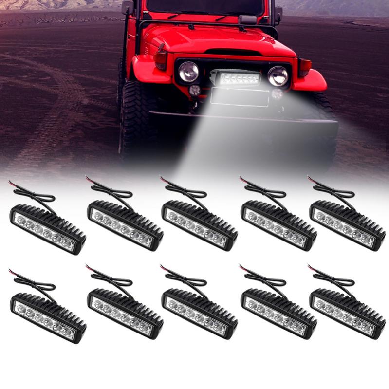 10 x 18W LED de travail 12V 24V offroad projecteur pour tracteur ...