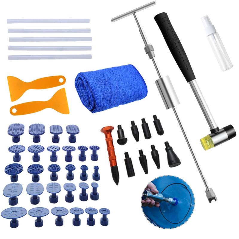 48x Dent Removal Tool Dent Repair Set Rubber Mallet Dent Repair for Car ...