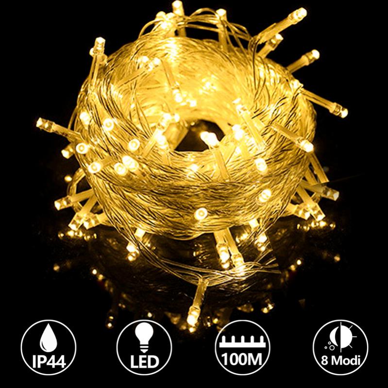 100m 500 LED Light Light Light Light Lights Lights Lights, White White ...