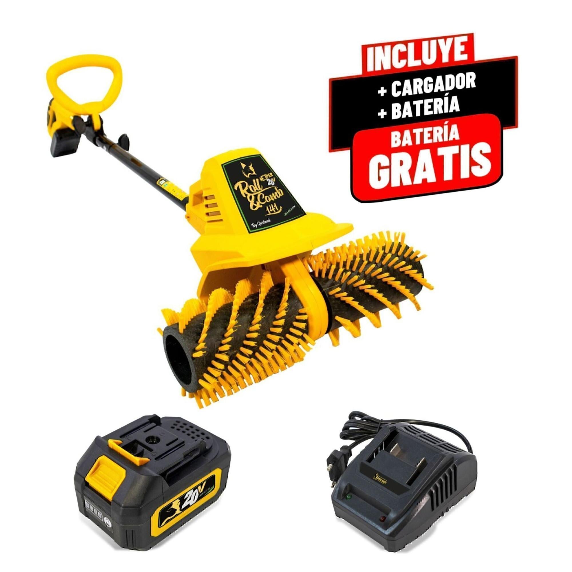 Peinadora Barredora a batería GARLAND ROLL&COMB KEEPER 141 20 V con ...