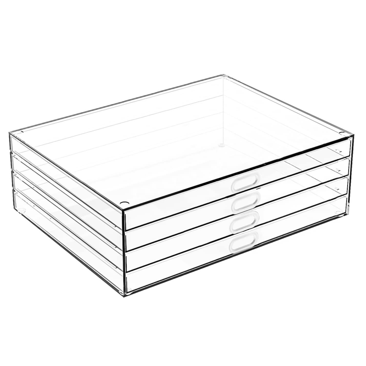 TIENDA EURASIA - Cajonera Plástico Transparente, Modular, 1 cajón, 6 ...