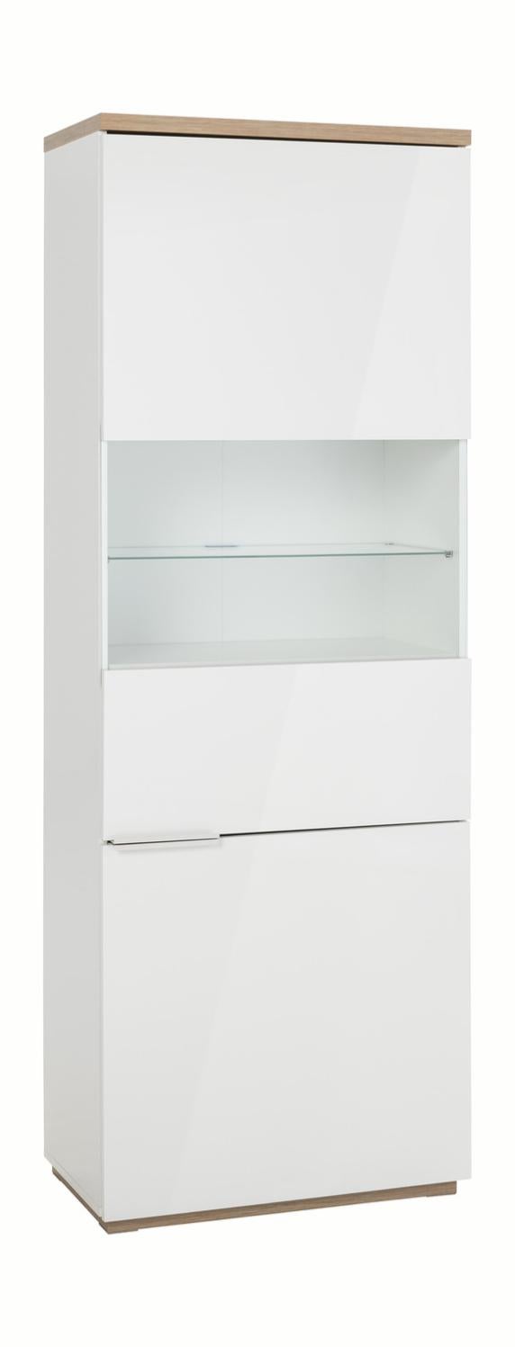 COMPOSAD | Vetrina Linea MUNDI con 2 Ante e Luce LED, Credenza, (LxAxP ...