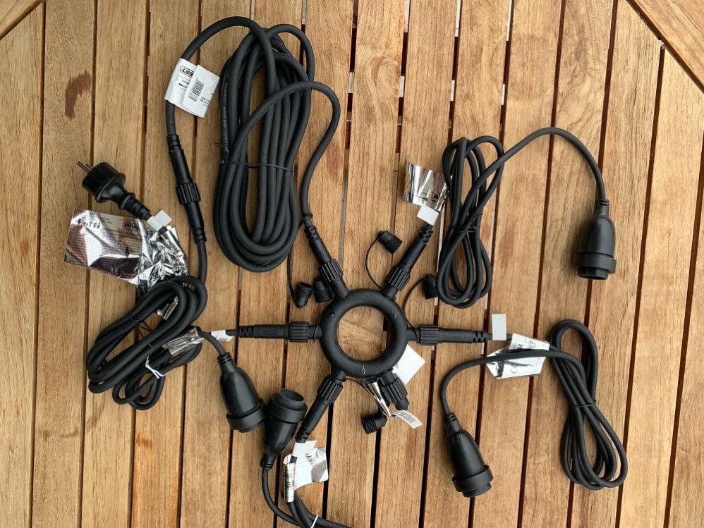 Suspension Lumineuse extérieure nomade 5 bras, 5 douilles E27 étanches ...