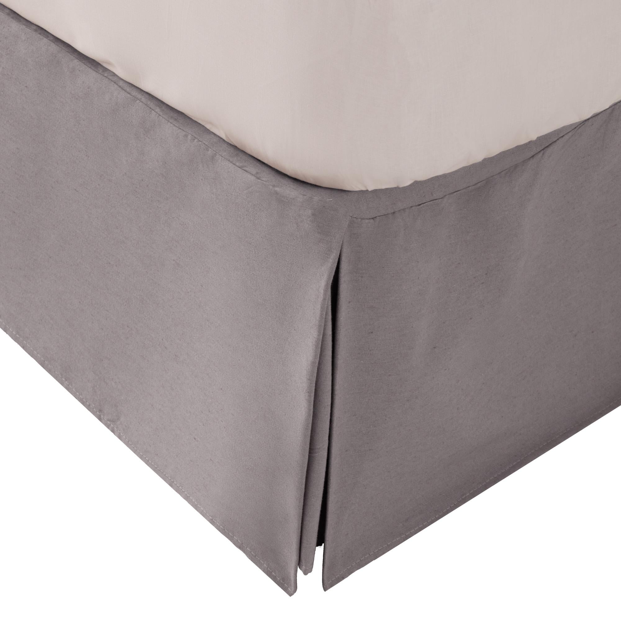 Cubre Canapé Liso Alto 30cm Algodón Poliéster Ancho Cama 135cm Gris ...