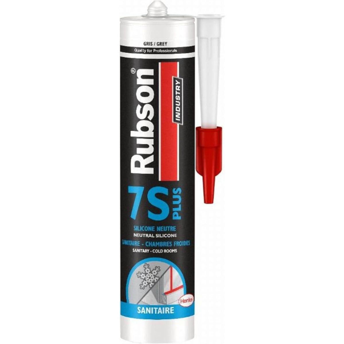 RUBSON 7S PLUS SILICONE NEUTRE MASTIC SANITAIRE CHAMBRE FROIDE BLANC - 300ml | Leroy Merlin