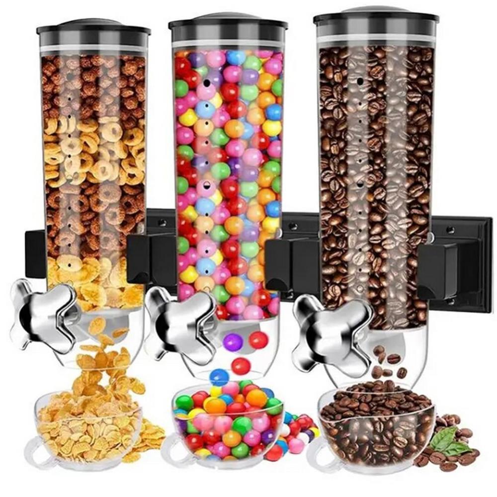 Dispenser Cereali Triplo con Montaggio a Parete Distributore Corn ...