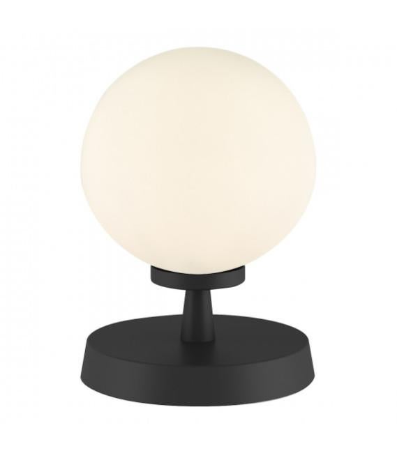 Lampe de table globe Esben Noir mat,Verre opal 1 ampoule 17cm | Leroy Merlin