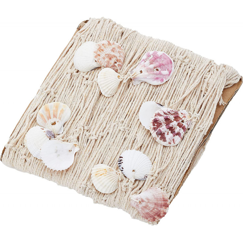 Filet de pêche avec coquillages - Beige - L 2 m | Leroy Merlin
