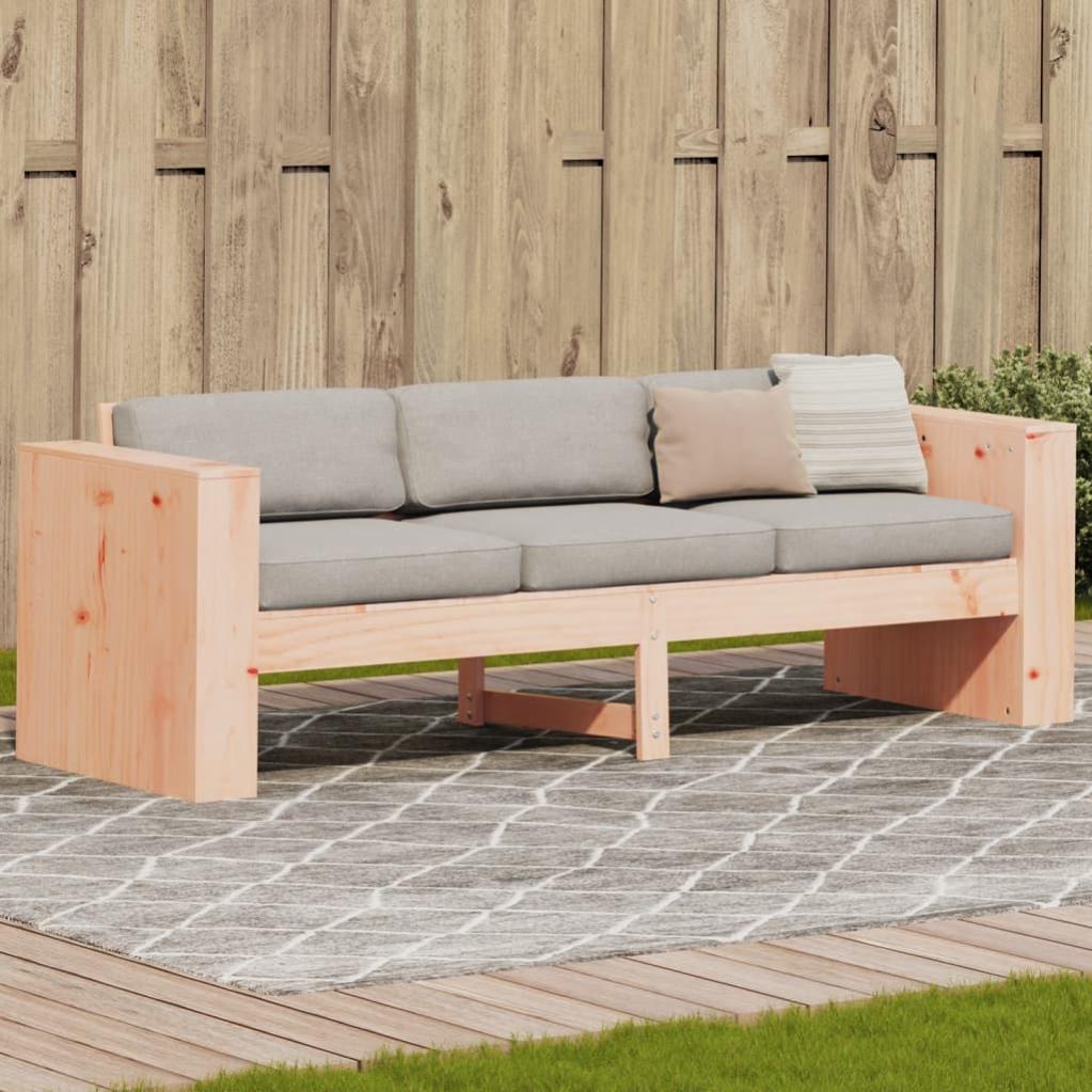 Divano da Giardino，Divano per esterno，Sofà 3 Posti 189x60x62 cm Legno ...