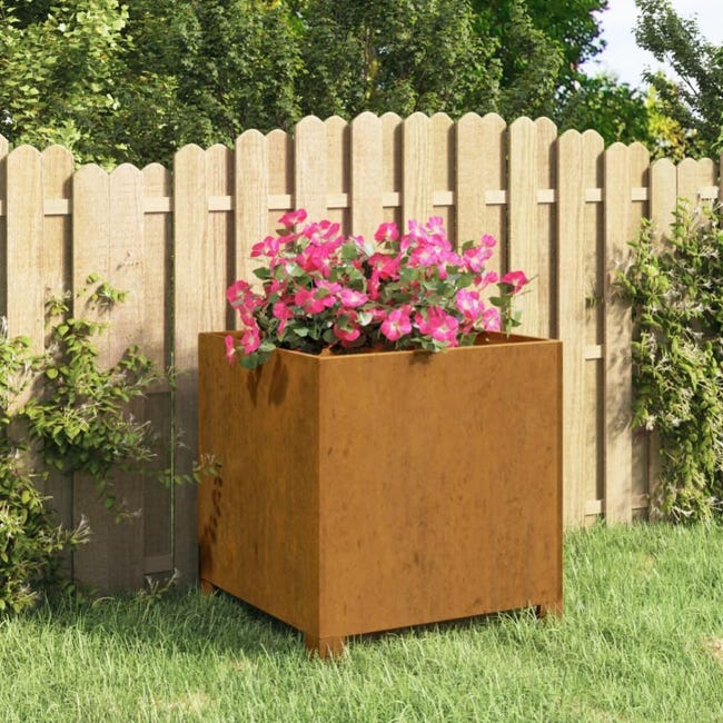 Jardini re Pot De Fleur Bac Fleurs Avec Pieds Rouill 42x40x43 Cm jardini-re-pot-de-fleur-bac-fleurs-avec-pieds-rouill-42x40x43-cm