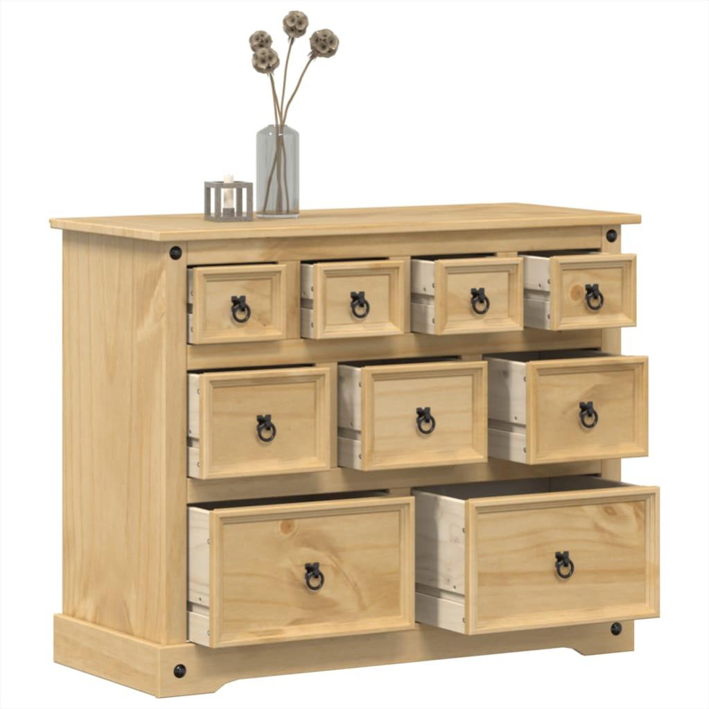 Commode Corona 103x46x83 cm bois massif de pin vidaXL | Leroy Merlin
