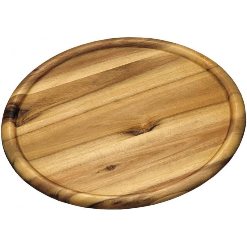 Planche à pizza en bois d'acacia - Marron - D 32 cm | Leroy Merlin