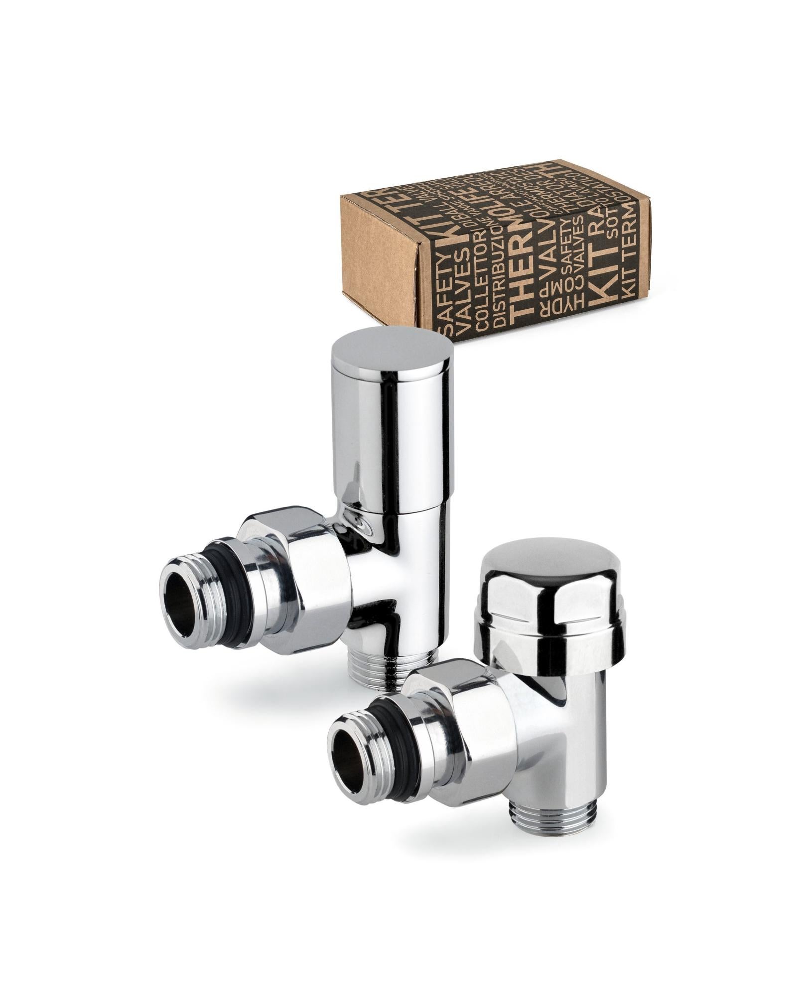 Kit valvole d'arredo termostatizzabili colore cromo APM 100TAK 015 ...