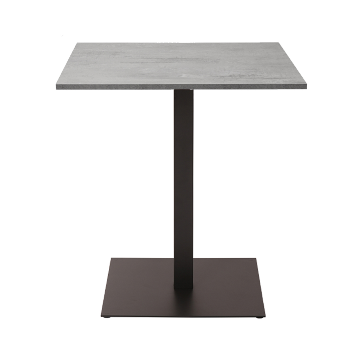Tavolo bar ristorante pub quadrato 60x60 cm con piano laminato Cemento ...