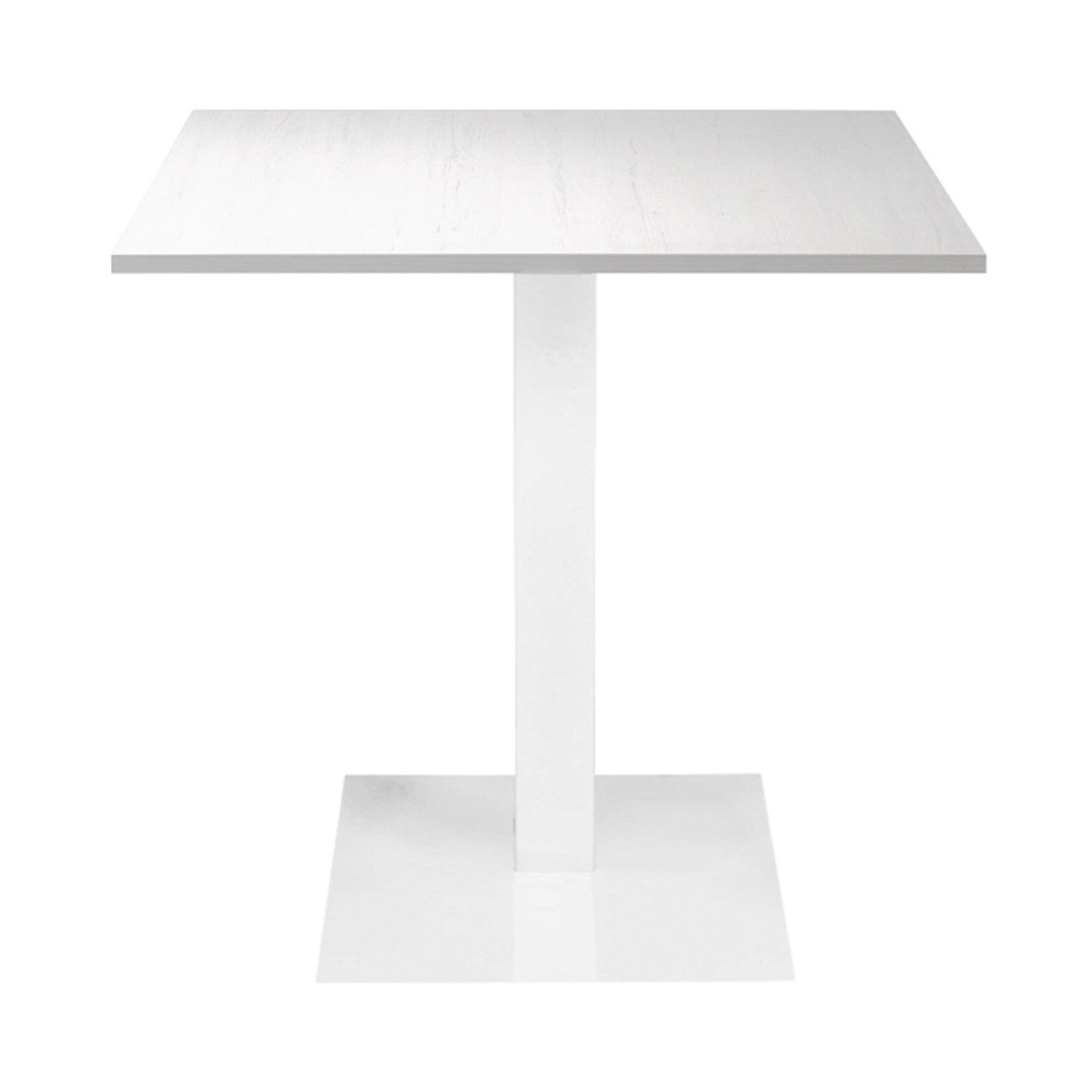Tavolo bar ristorante 80x80 cm base bianca piano laminato Bianco ...