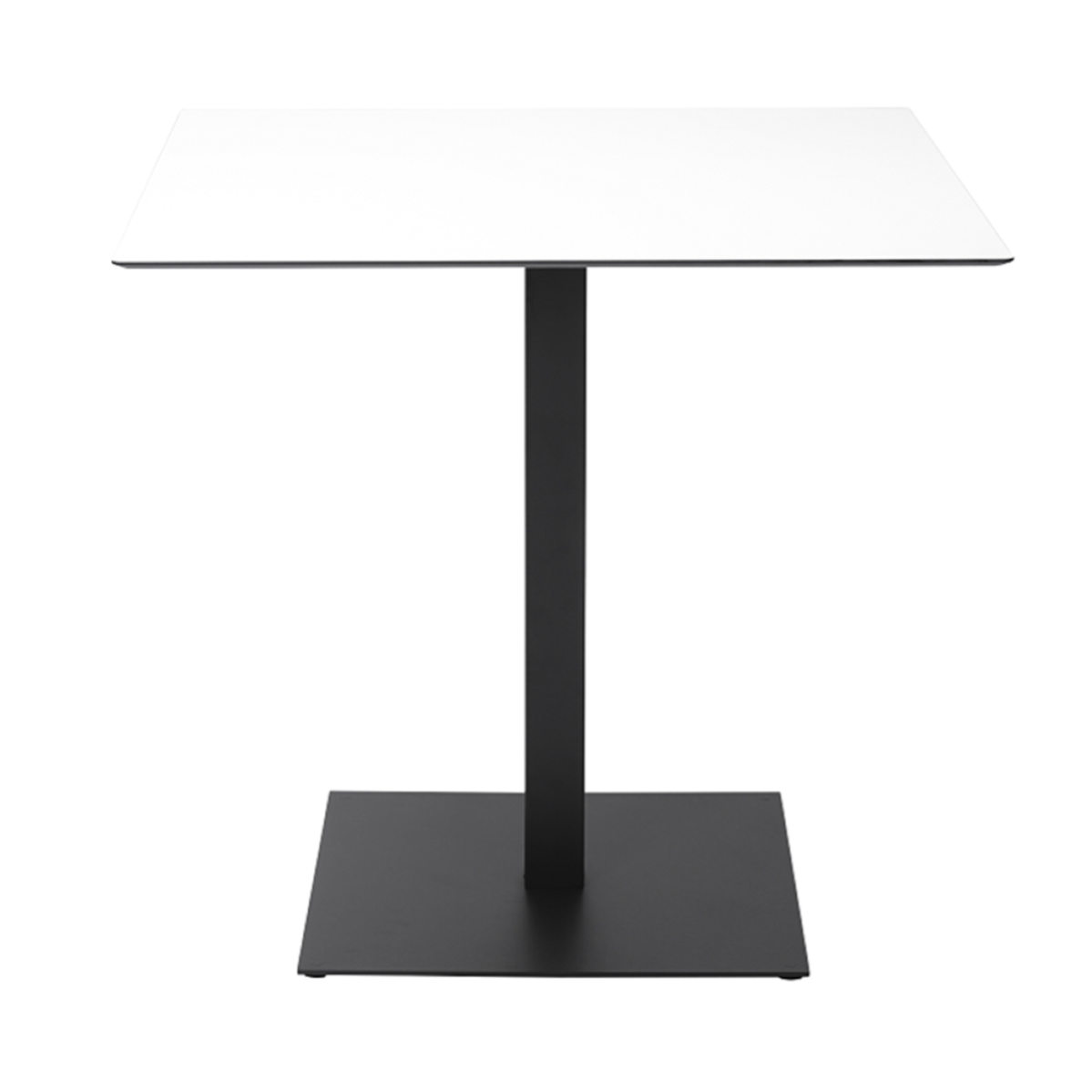 Tavolo quadrato da bar ristorante pub per esterno 80x80 cm piano in HPL ...