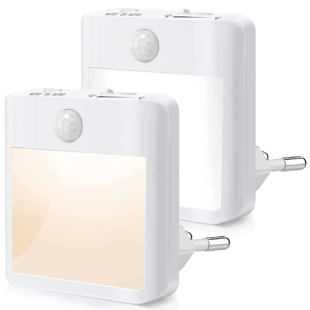 Veilleuse LED Pile [Lot de 2], Veilleuse avec Détecteur de Mouvement ...