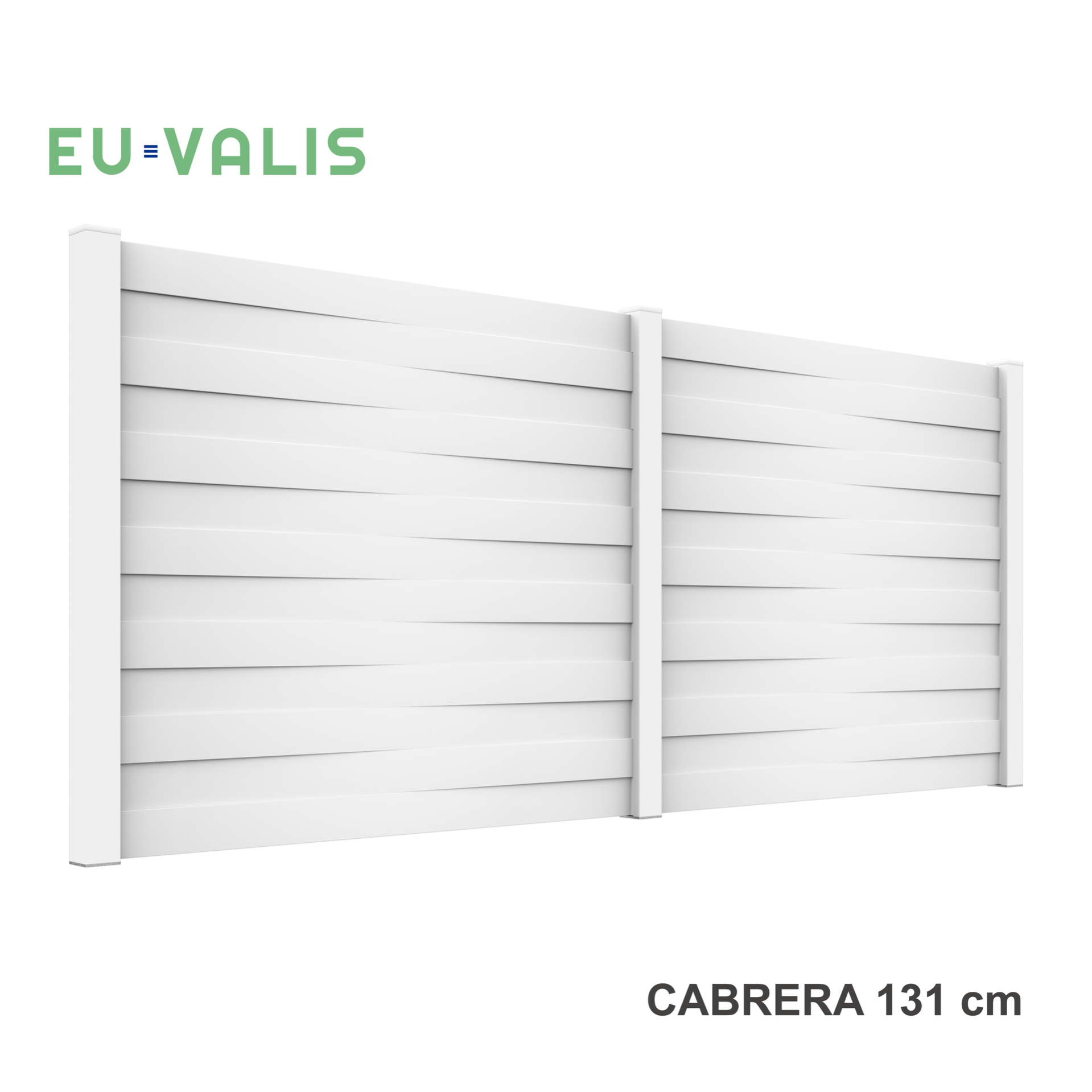Kit valla de PVC blanco Euvalis CABRERA de 131 x 932 cm | Leroy Merlin
