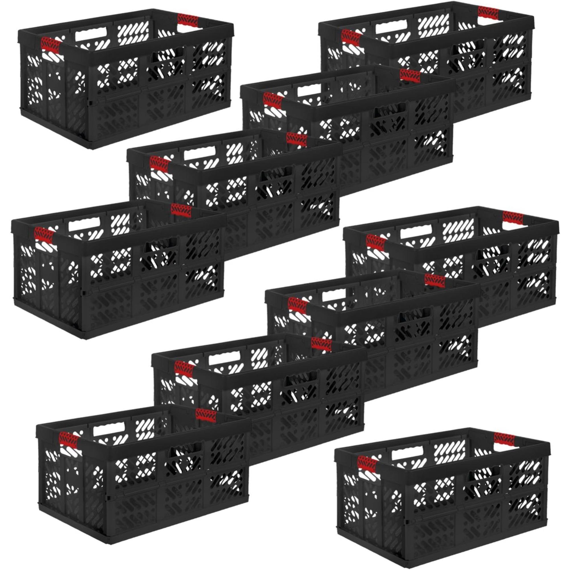 KEEEPER keeper Lot de Ben Box Pliantes 10x 45 L, D.54 x 37 x 28cm ...