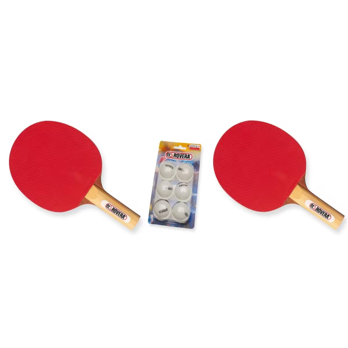 Kit Set Ping Pong con 2 Racchette ER ROVERA e 4 Palline Bianche | Leroy ...