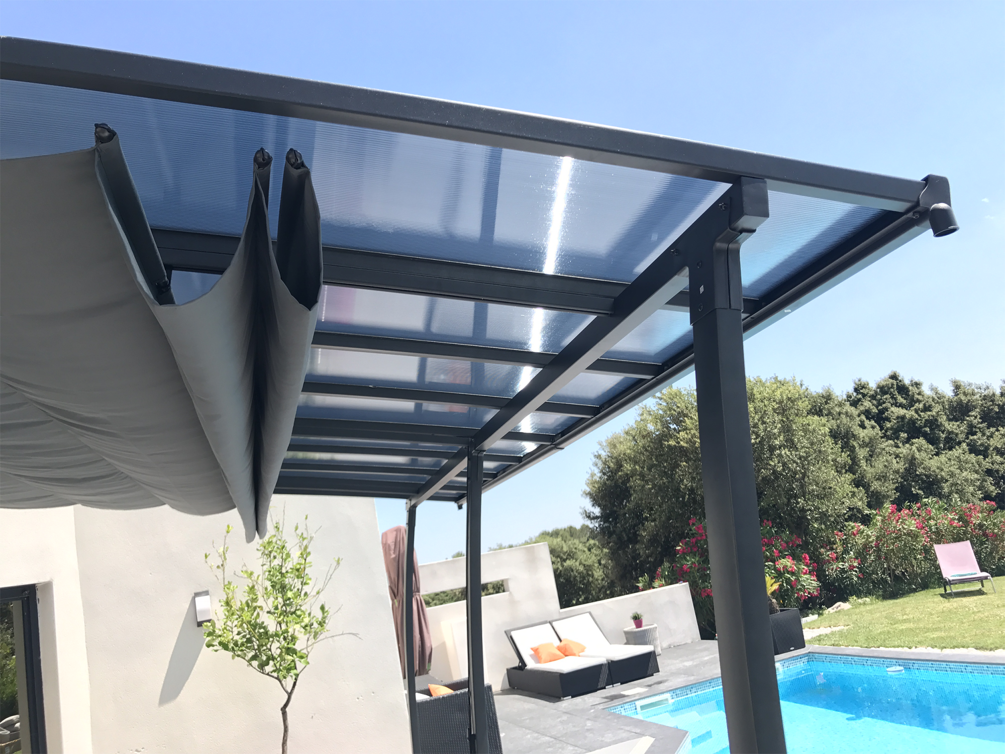RIDEAU SOUS TOIT POUR PERGOLA OSLO | Leroy Merlin