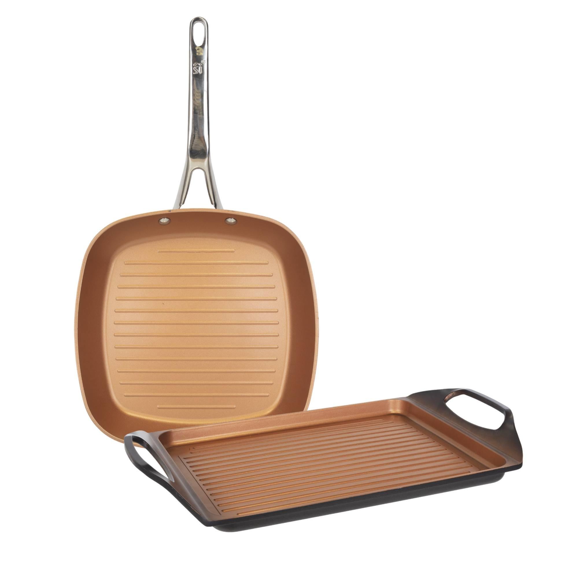 SAN IGNACIO Colección Origen: set de Sartén grill de 28 cm, y Plancha ...