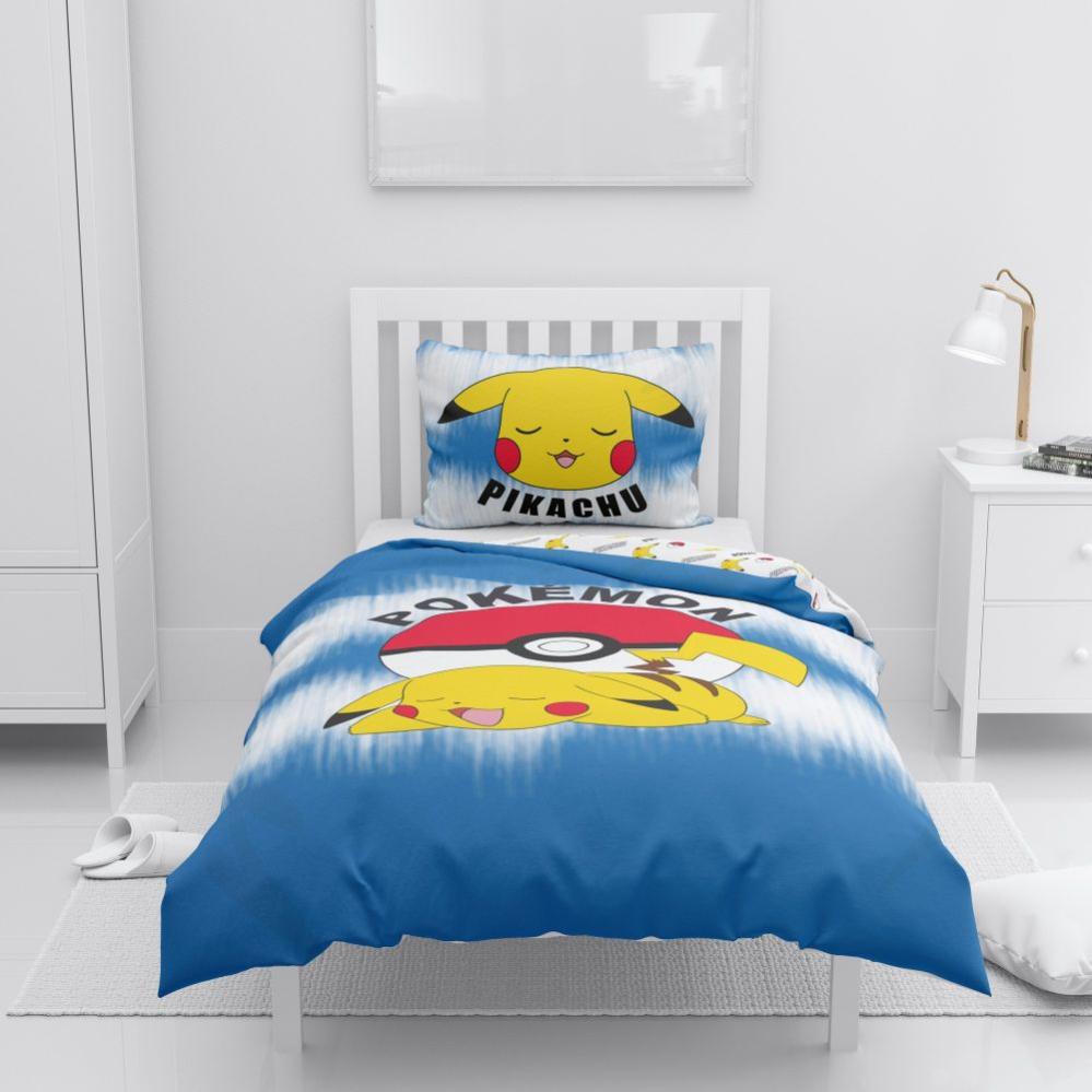 Parure de lit Pokemon Pikachu 100% coton 140x200 cm | Leroy Merlin