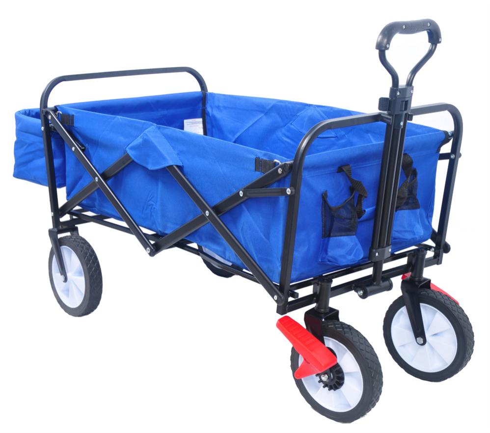 Wagon utilitaire extérieur pliable, chariot à main portable de jardin ...
