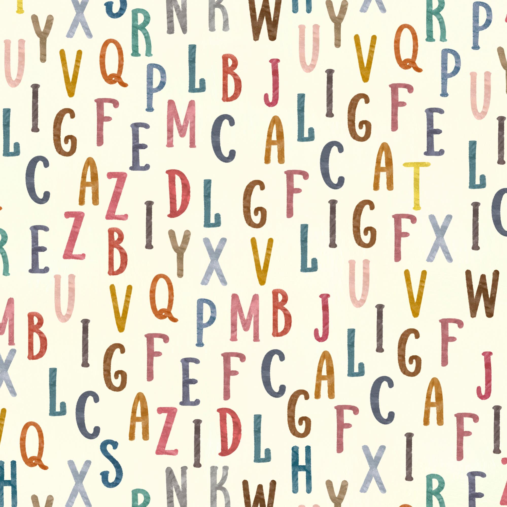 Papier peint Fiesta de letras sobre color Crema 65x300 cm | Leroy Merlin