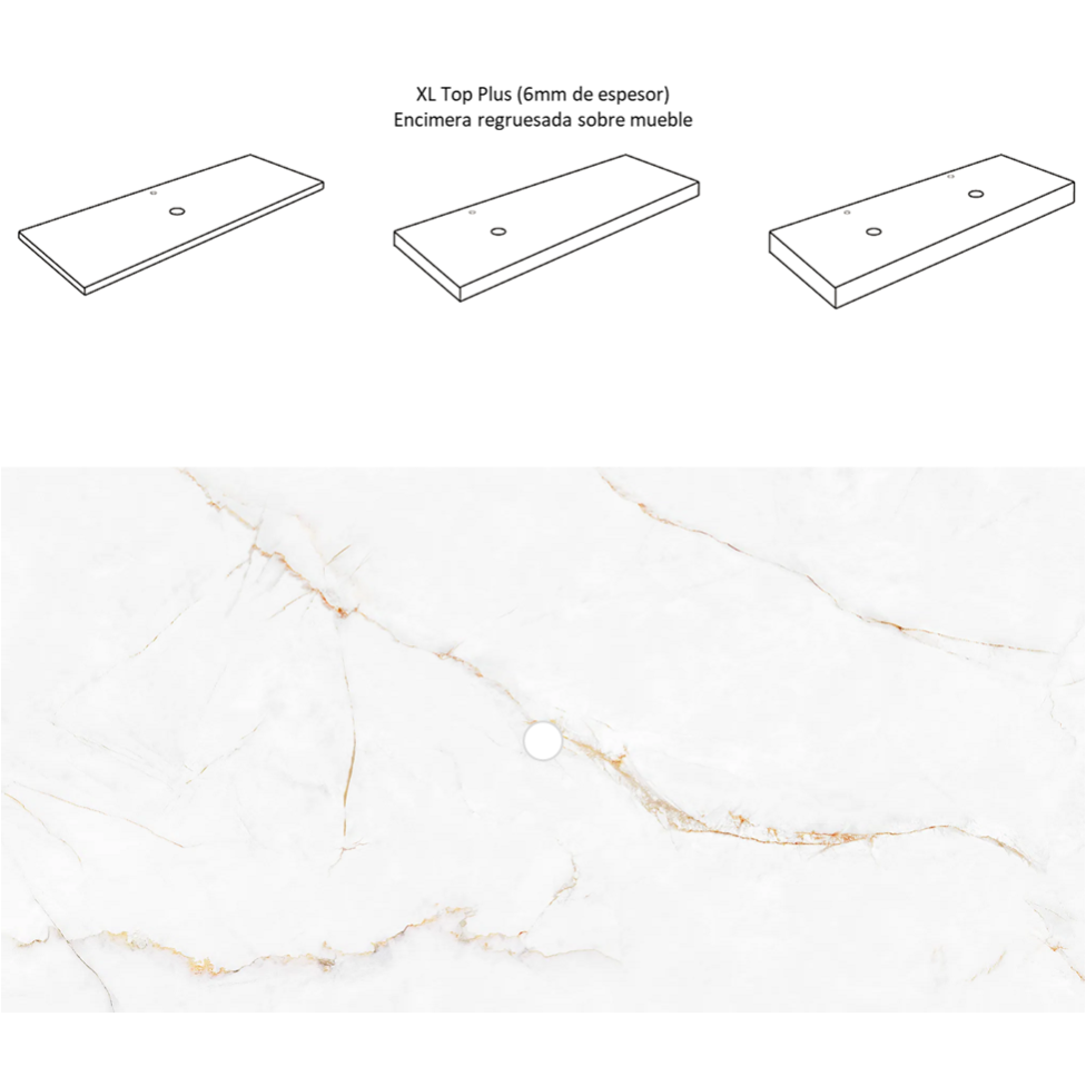 ENCIMERA RECRECIDA DE PORCELANICO TECNICO ESTILYA RESISTENTE COMPACTA ...