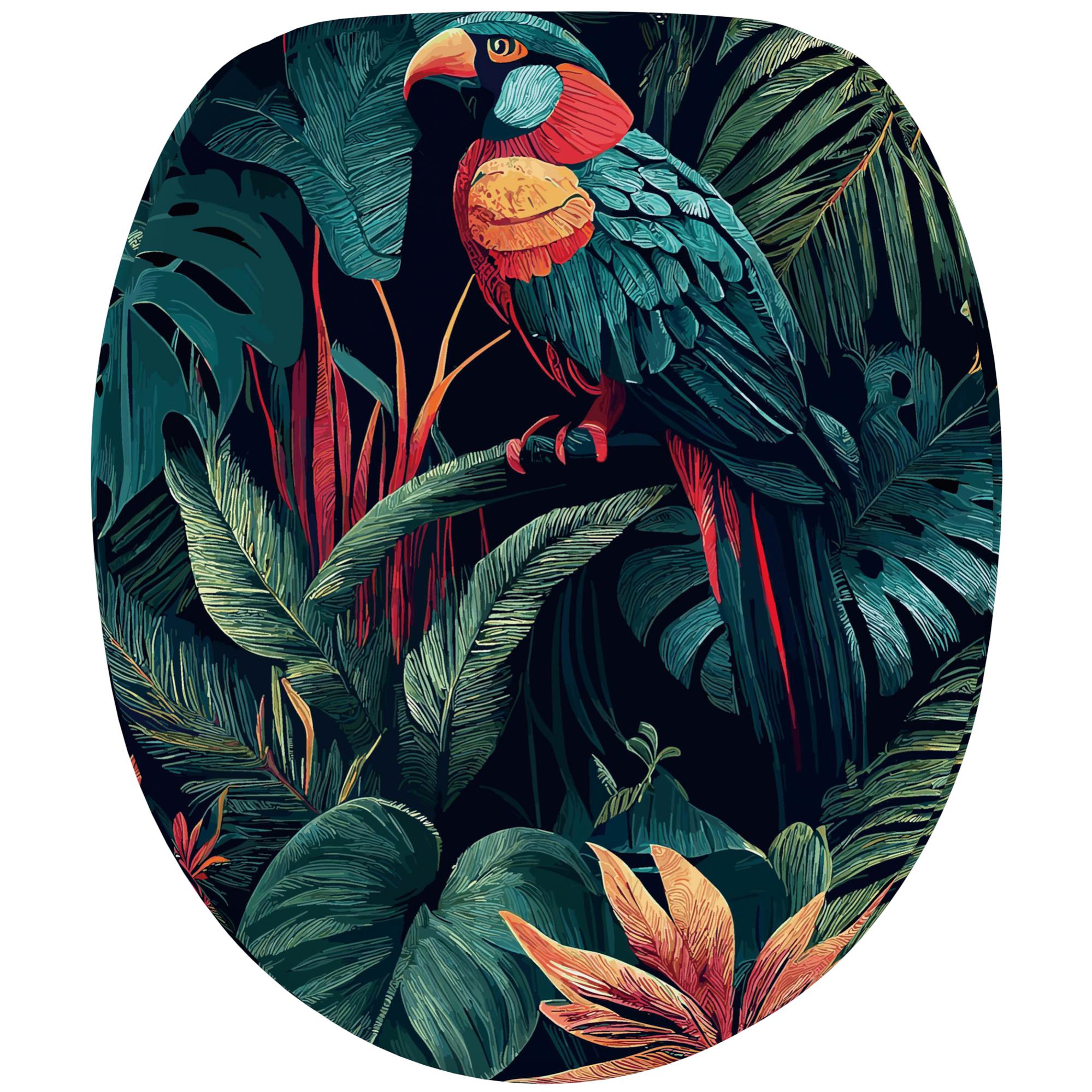 Asiento de WC con mecanismo de cierre suave Exótico | Leroy Merlin