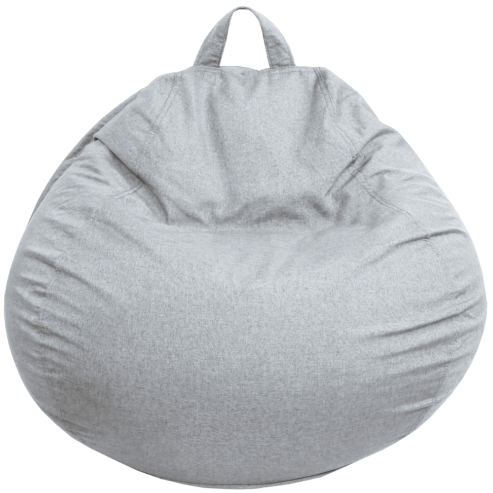 Pouf poire déhoussable BANANAIR 80 x 70 cm gris | Leroy Merlin