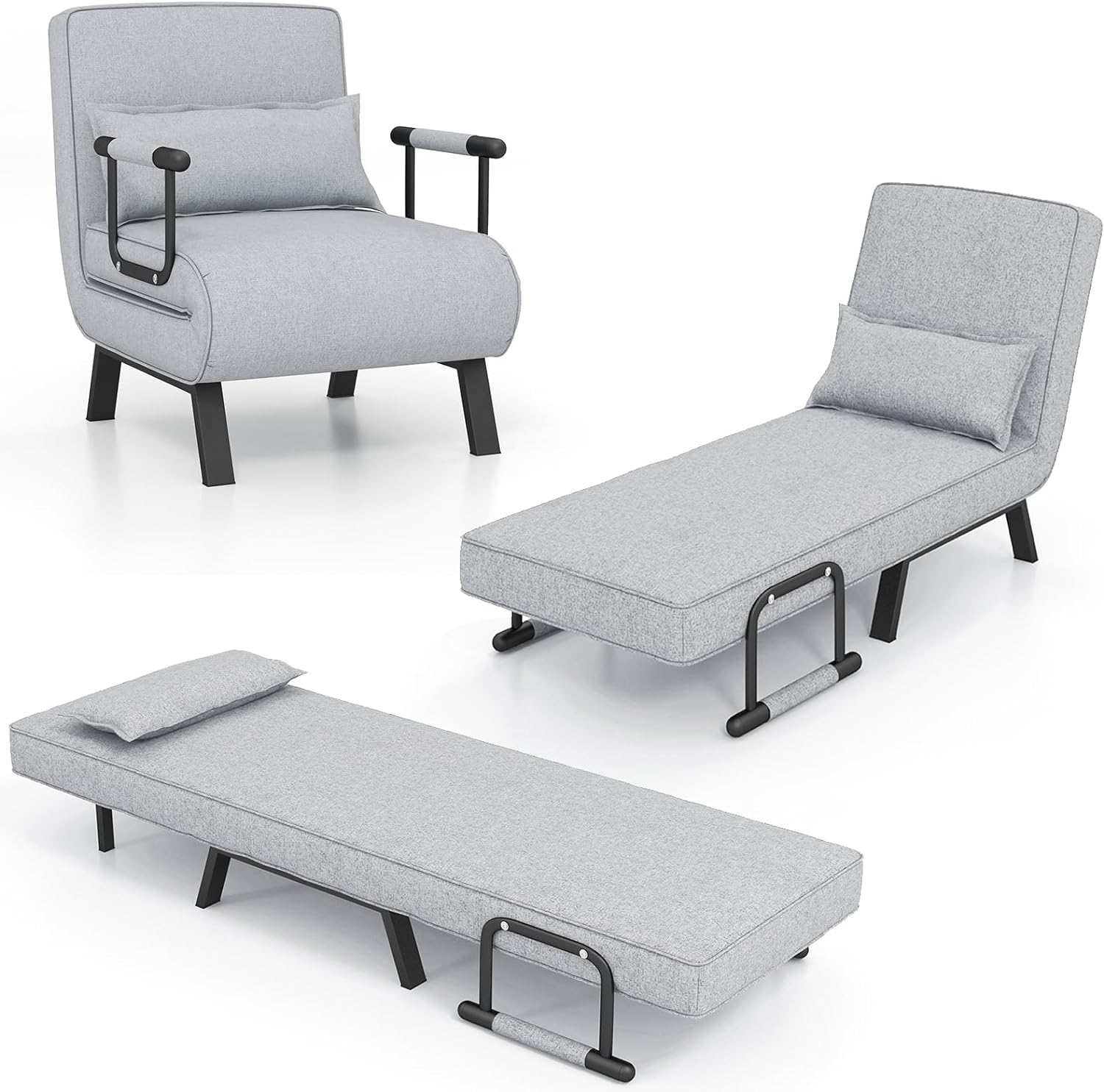 Canapé-lit Convertible, Fauteuil Convertible Lit 1 Place, avec Dossier ...