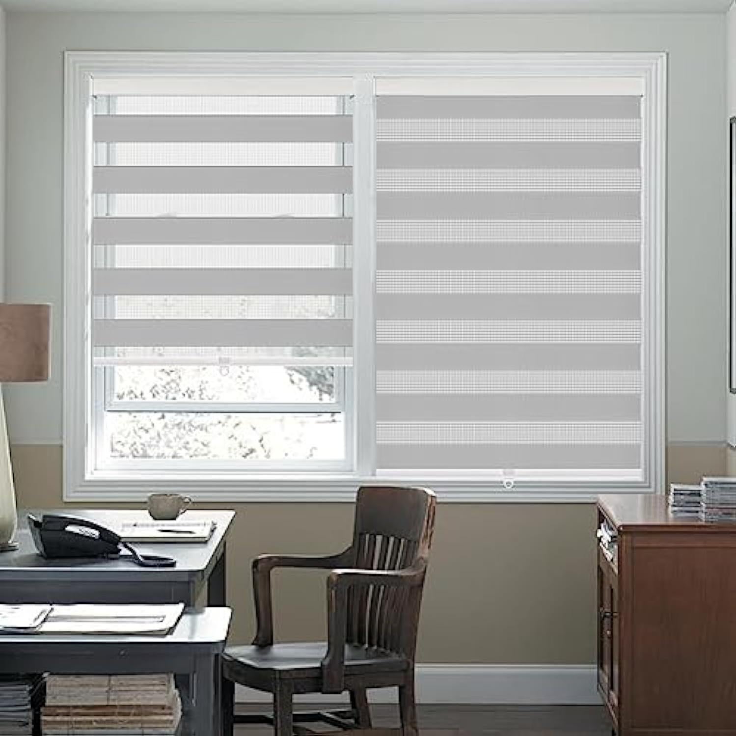 Store enrouleur double 45*150CM sans perçage, facile à fixer, rideau ...