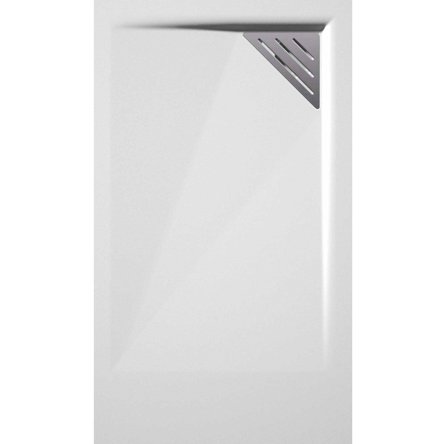 Receveur de douche 80x140 cm extra plat TRINITY blanc en résine ... Receveur de douche 80x140 cm extra plat TRINITY blanc en résine ...