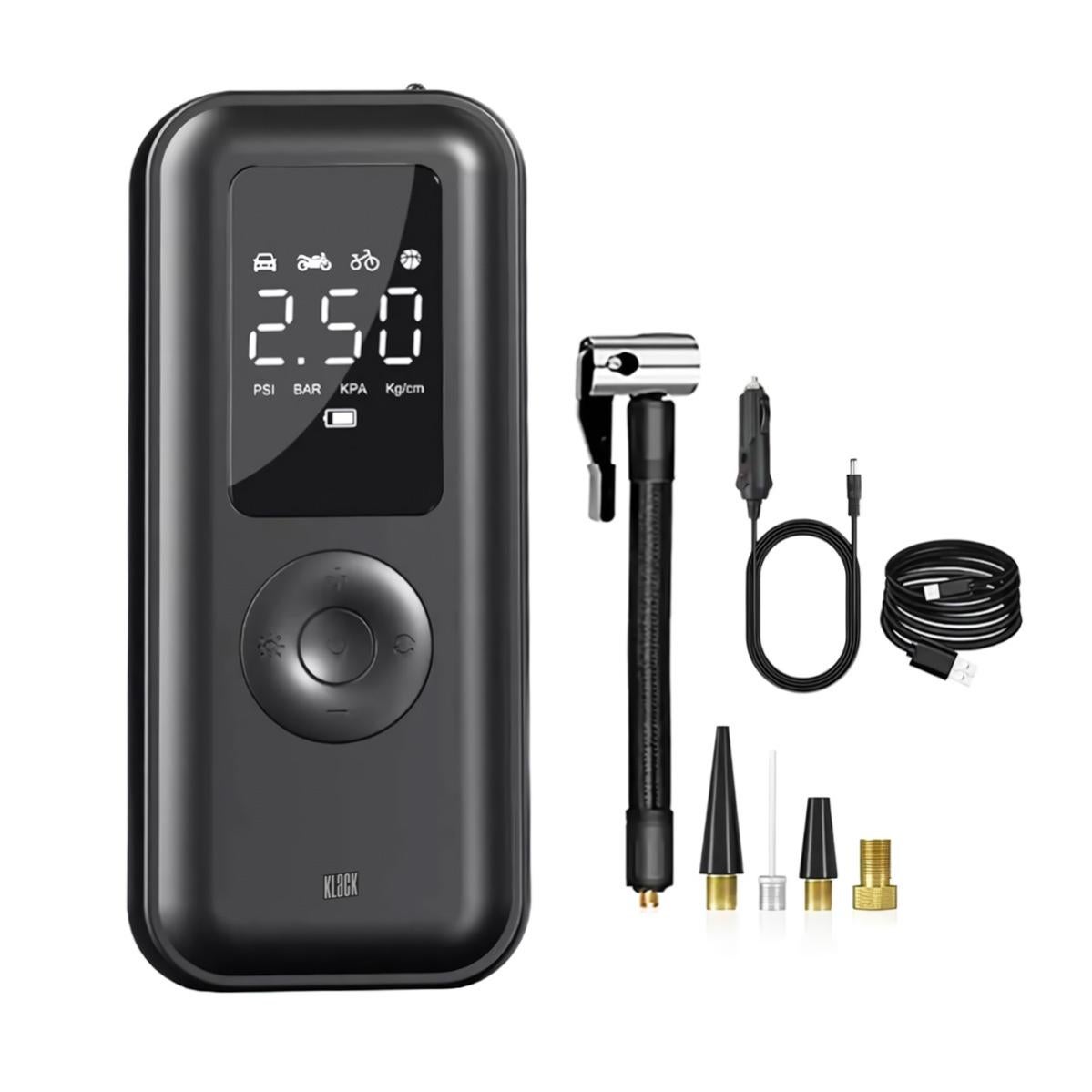 Compresor Inflador Digital Inalámbrico Klack para todo tipo de ...