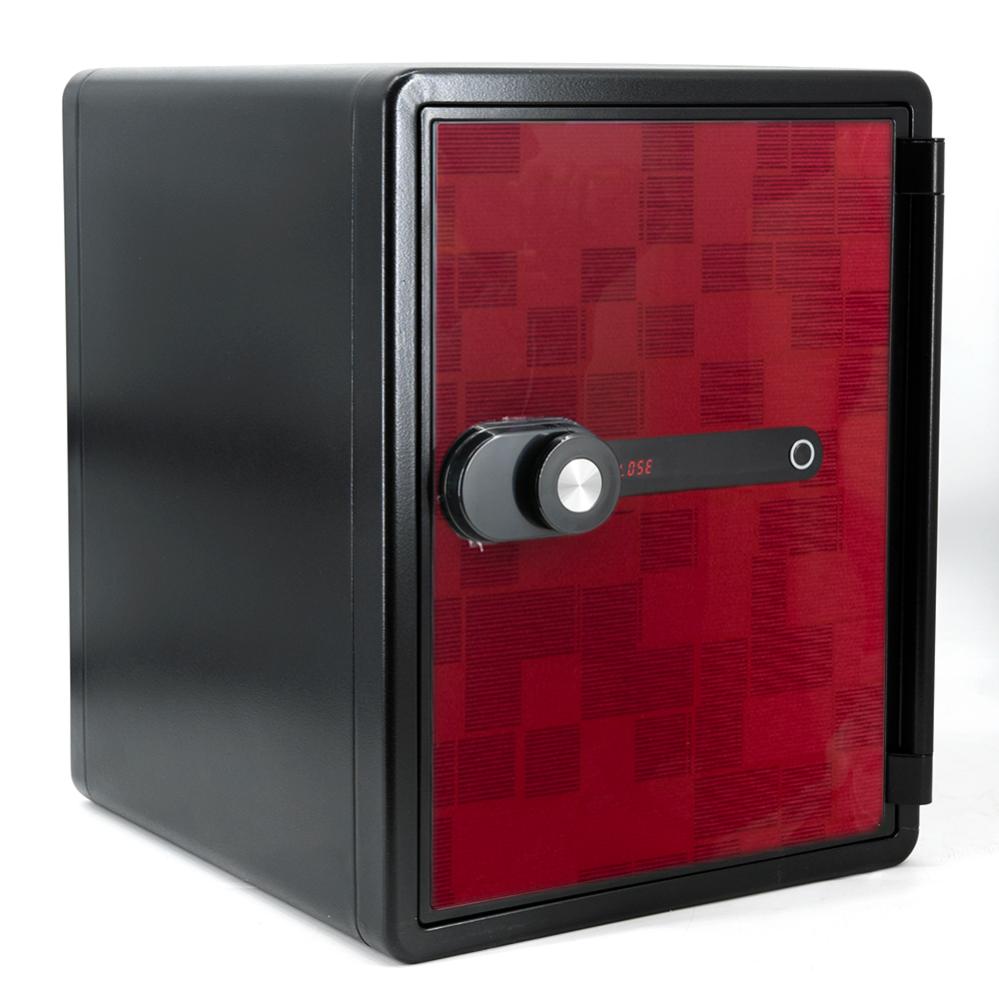 Coffre fort ignifuge 40L Anti feu 1H Electronique a code fixation sol FS-FM40 Reskal Couleur ...