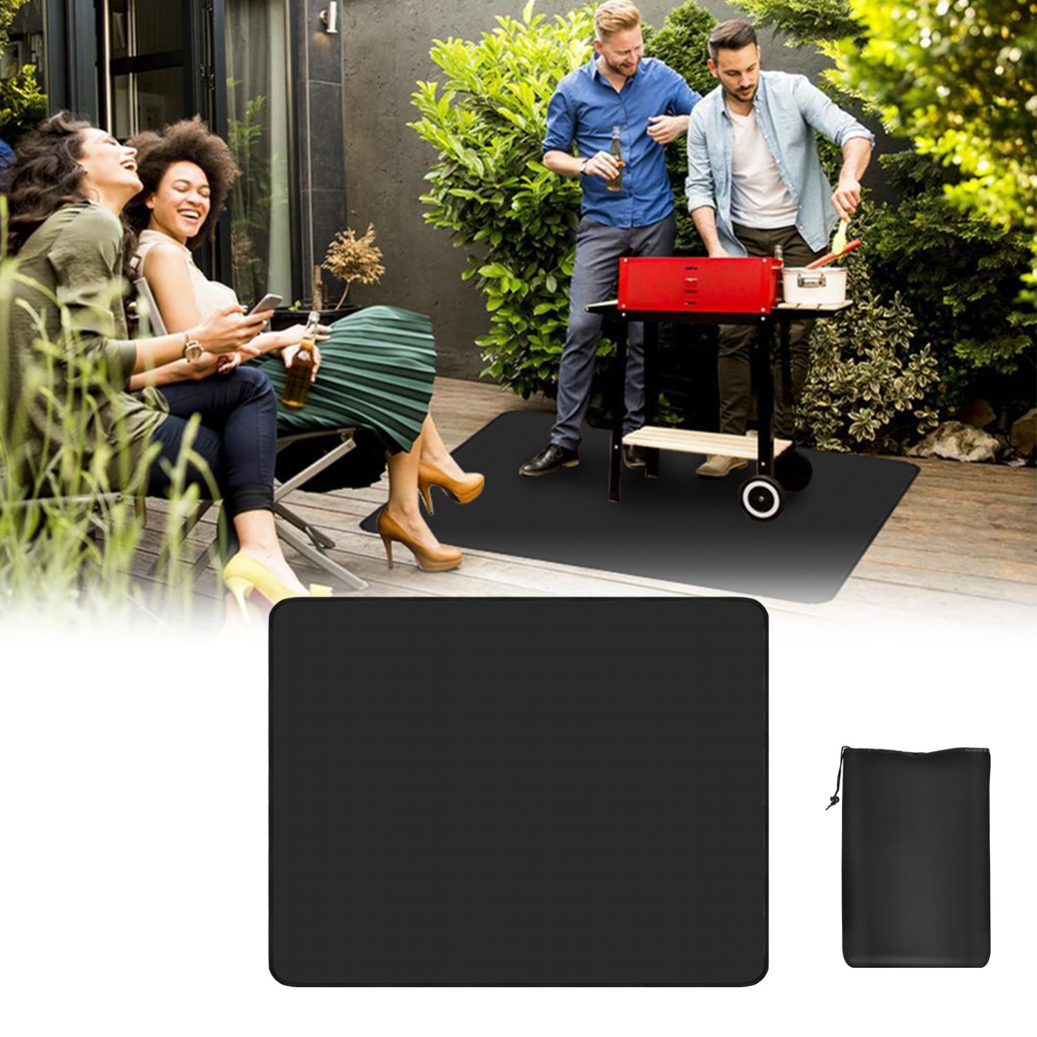 Tapis de barbecue pour le sol lavable - 127x97cm | Leroy Merlin