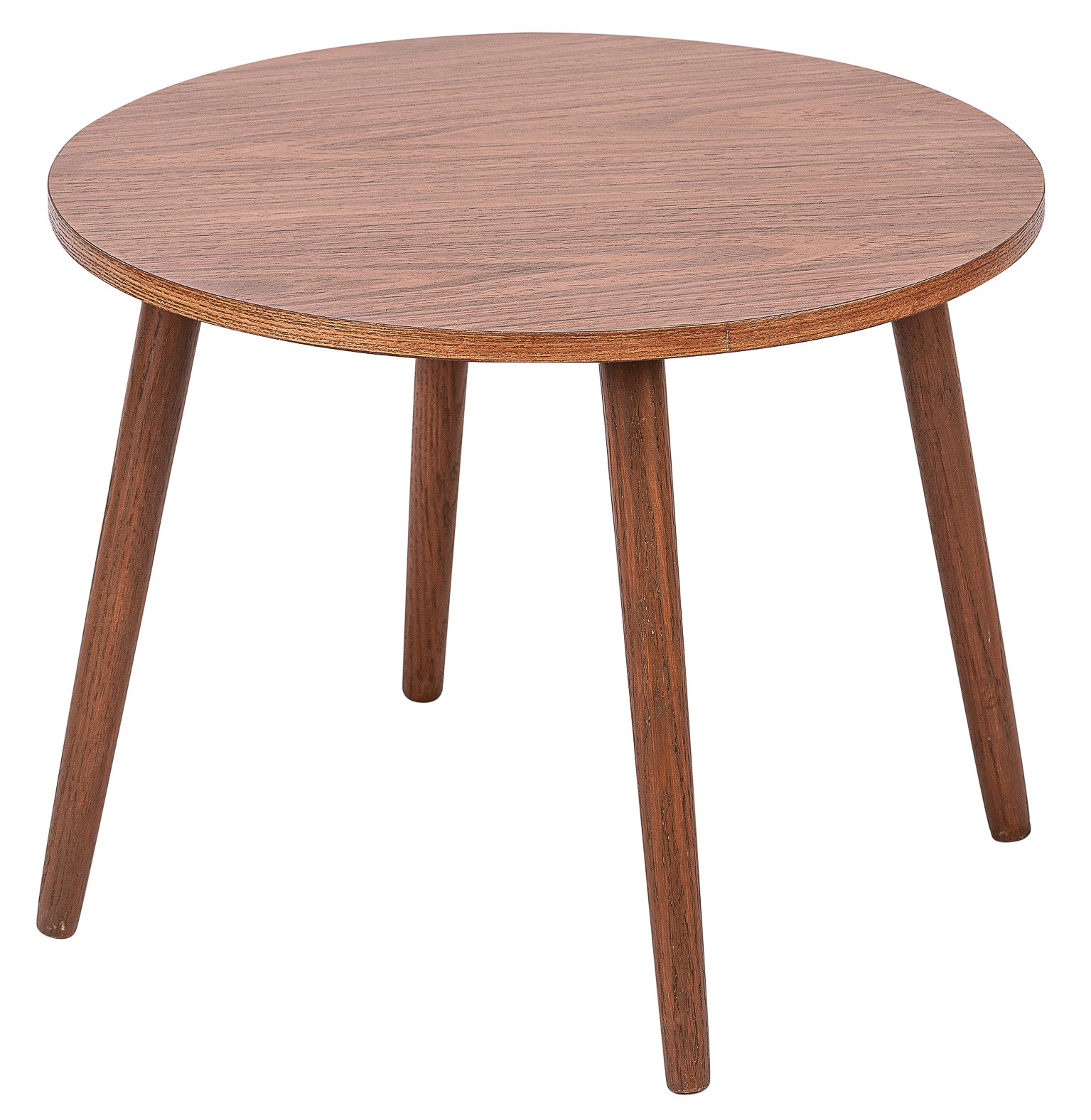 Nordlys - Table Appoint Bout de Canape Meuble Bois Rond Pin Marron ...