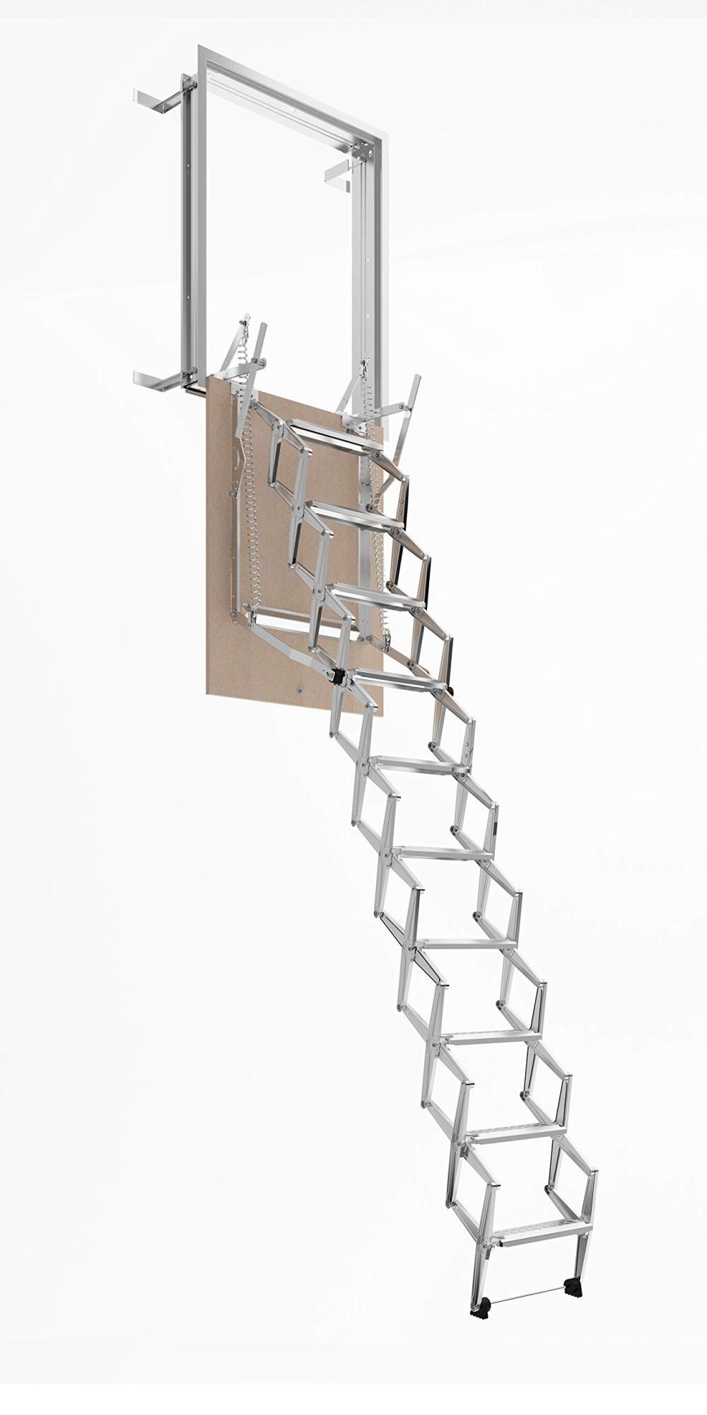 Scala Retrattile Pantografo Parete | Gradino Lato 80 | Misura 80x110 H ...